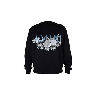 Amiri Homme, Sweatshirts et sweats &agrave; capuche, Noir, Taille: XL Floral Logo Crew