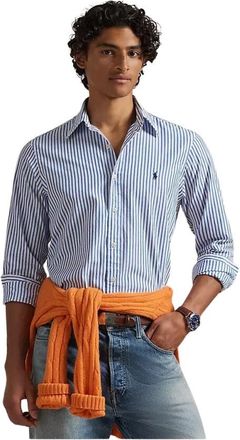 Polo Ralph Lauren Homme, Chemises, Multicolore, Taille: S Chemise en popeline ray&eacute;e Custom-Fit