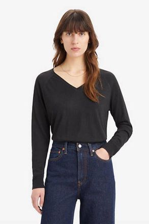 Levi's Pull Over Col V Petal - Femme - Noir / Caviar - L