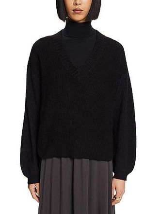 Esprit 083cc1i306 Sweater, Noir, XXL Femme