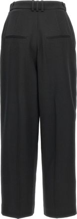 Balmain Grain de Poudre Wool Trousers - Black