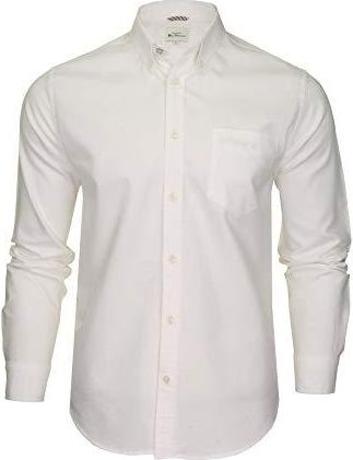 Ben Sherman Chemise décontractée - Col boutonné - Manches Longues - Homme (Blanc (Embroidered Pocket Logo)) XL