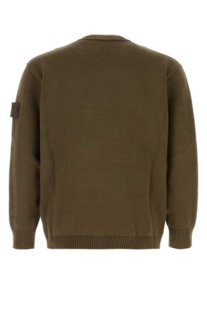 Stone Island Neck Sweater - Green