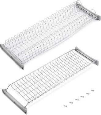 Emuca Abtropfgestell Suprastar für hohe Module, Innenraum 760-770mm, Verchromt, Stahl