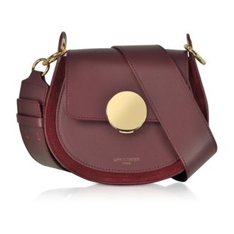 Le Parmentier Yucca Schultertasche aus Wildleder und Leder - - Bags - Damen - Rot - ONE SIZE