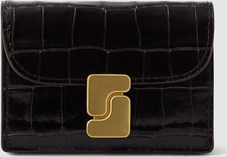 SOEUR Porte-cartes Aube Marron Fonce