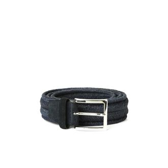 Orciani Geflochtener Stretch-G&uuml;rtel aus Stoff - - Accessories - Herren - Blau - 105 CM