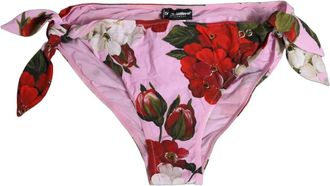 Dolce & Gabbana Femme, Maillots de bain, Multicolore, Taille: 42 FR Bas de bikini &agrave; nouer sur les c&ocirc;t&eacute;s