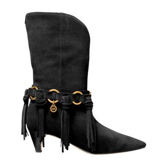 Michael Kors Botte Daniela en Daim - Femme - Chaussures - Noir - Taille: 37 EU