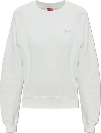 Kenzo Femme, Sweatshirts et sweats &agrave; capuche, Blanc, Taille: 40 FR SweaT-shirt Logo