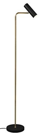 Trio Lampadaire, Marley 1xGU10, max.5,0 W Corps: M&eacute;tal, Laiton mat L:23,0cm, H:151,0cm, P:39,0cm Interrupteur,IP20,Sans illuminant