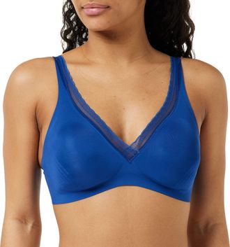 sloggi Damen Body Adapt Twist T-Shirt Bra, Blue Sapphire, L Plus