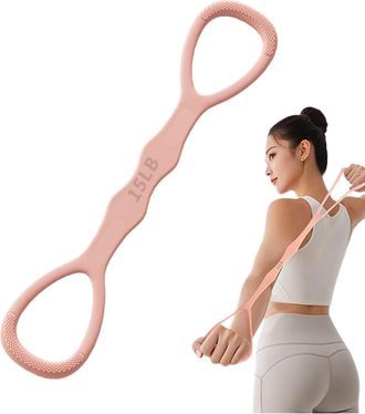 Generico Widerstandsband - Elastisches Seil, 47 x 9,8 x 1,3 cm, Fitness-Stretch-Ausr&uuml;stung, vielseitiges Full-Body Workout, Back & Arm, elastisches &Uuml;bungsband 