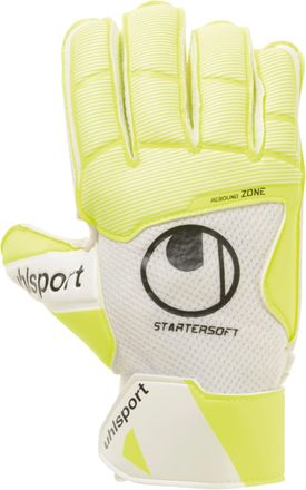 Uhlsport Herren Pure Alliance Torwart-Handschuhe, weiß/Fluo gelb/schwarz, 4, 101117301