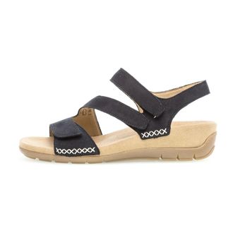 Gabor Femme, Chaussures, Bleu, Taille: 36 EU Sandales Plates Bleu Foncé