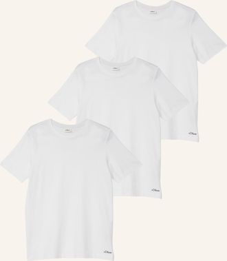 s.Oliver S.Oliver Red 3er-Pack T-Shirts weiss