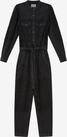 Isabel Marant Combinaison Kellen - Femme - Noir D&eacute;lav&eacute; - Taille 34 - Marant &Eacute;toile