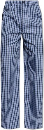 VETEMENTS Homme, Pantalons, Bleu, Taille: XS Plaid Pantalons