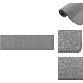 vidaXL Teppichl&auml;ufer Dunkelgrau 80x300 cm - Teppichl&auml;ufer - Dunkelgrauer Teppich - Wohnzimmerteppich - Schlafzimmersteppich - K&uuml;chenteppich