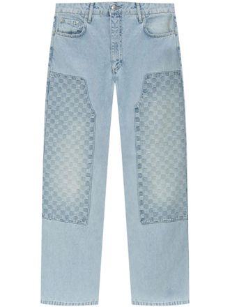 Misbhv jean &agrave; motif monogramm&eacute; - Bleu