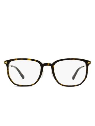 Bally lunettes de vue à monture rectangulaire - Marron