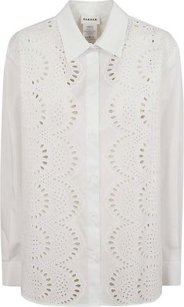 P.A.R.O.S.H. P.a.r.o.s.h., Femme, Blouses et Chemises, Blanc, Taille: 42 FR Cannes Shirt