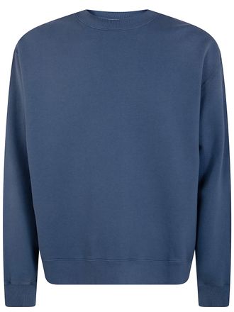 Golden Goose Boxi Sweatshirt Faded Cotton Fleece Logo Patch