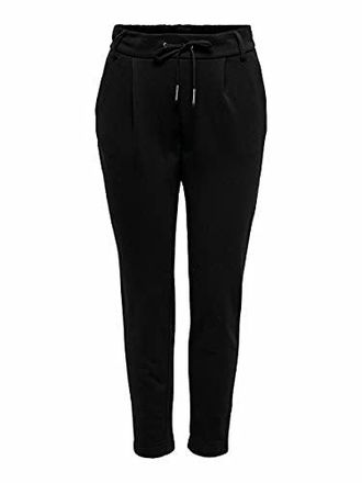 Only Uniquement Femmes Pantalon Élégant Poptrash Livre de Poche Stretch Pantalons Professionnels ONLPOPTRASH Neuf, Couleurs:Noir, Taille:XL / 34L, Longueur