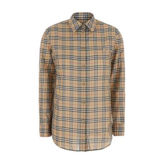 Burberry Femme, Blouses et Chemises, Beige, Taille: 34 FR Emma CHK