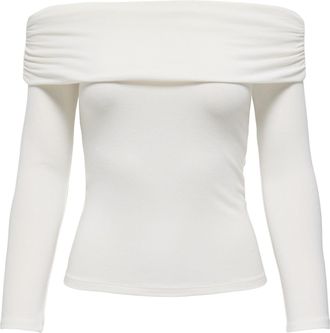 Only ONLGLAMOUR L/S Off Shoulder TOP CC JRS