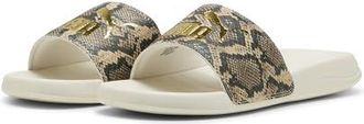 Puma Claquettes Popcat 2.0 Snake Chic Femme 40.5, Alpine Snow Gold White