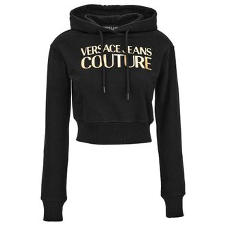 Versace Jeans Couture Femme, Sweatshirts et sweats &agrave; capuche, Noir, Taille: 36 FR Pulls