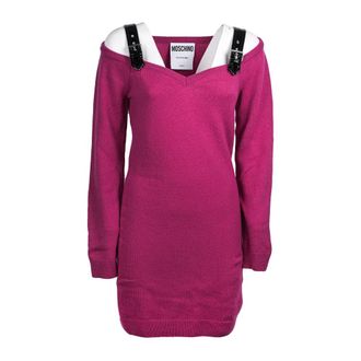 Moschino Fuchsia Bondage Strickkleid - - Dresses - Damen - Rosa - S