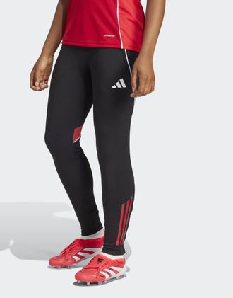 adidas Tiro 25 Competition - Pantalon de surv&ecirc;tement - Noir/rouge team power