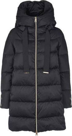 Herno Schwarze Daunenjacke Stilvolles Design - - Coats - Damen - Schwarzk - L
