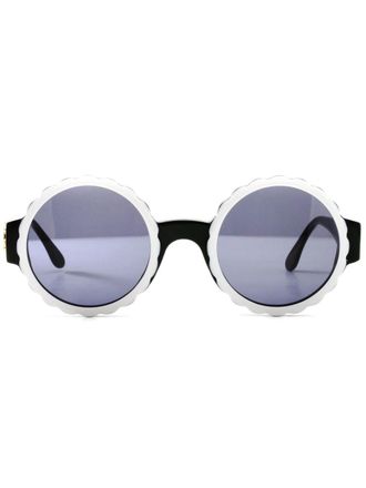 Chanel lunettes de soleil à monture ronde (1994) - Noir