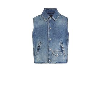 Givenchy Ärmellose Jeansjacke Givenchy in Blau