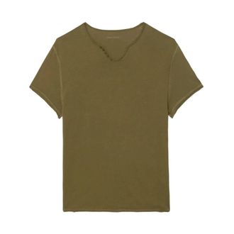 Zadig&Voltaire Monastir T-Shirt Voltair Paris - - Tops - Herren - Gr&uuml;n - XL