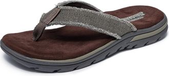 Skechers Supreme Bosnia Sandal, Herren Zehentrenner, Braun (Choc), 39.5 EU