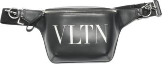 Valentino Garavani sac banane en cuir à logo (2018-2025) - Noir