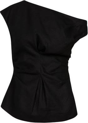 Topshop Top pliss&eacute; sans manches en lin m&eacute;lang&eacute;