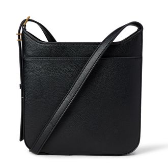 Amazon Essentials Damen Schlanke Umh&auml;ngetasche aus Kunstleder, Schwarz, Einheitsgr&ouml;&szlig;e