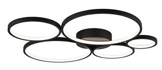 Trio Trio, Plafonnier, Rondo incl. 1xLED, Noir Mat