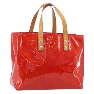 Louis Vuitton Sac &agrave; main vintage en cuir verni Pre-owned - Femme - Pre-owned - Rouge - Taille: ONE Size