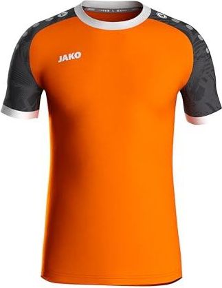 Jako Jako Maillot Iconic, Orange Fluo/Noir, 3XL Homme