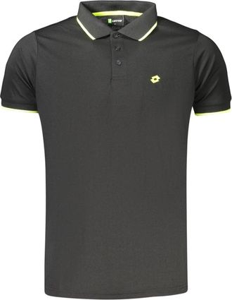 Lotto Kurz&auml;rmeliges Poloshirt - - Tops - Herren - Schwarzk - L