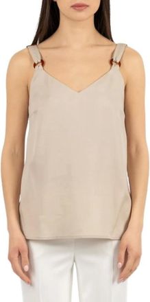 LuckyLu Femme, Tops, Beige, Taille: 44 FR Top Donna