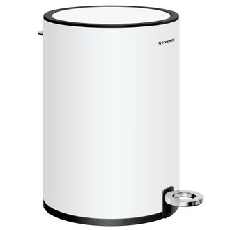 Songmics Kosmetikeimer, 3 Liter, M&uuml;lleimer Bad, kleiner Abfalleimer mit Deckel, Softclose, herausnehmbarer Inneneimer aus Kunststoff, f&uuml;r Badezimmer, B&uuml;ro, Sta