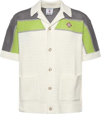 Casablanca Homme, Chemises, Multicolore, Taille: L Crochet Shirt