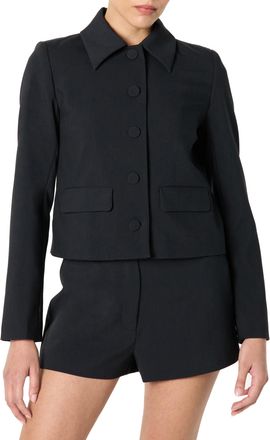 The Drop Myra Suiting Jacket with Flap Pockets Jacke, Schwarz, XS